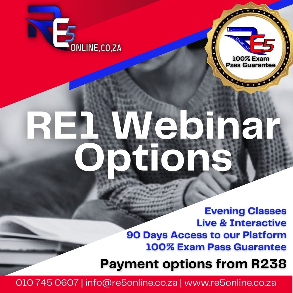 RE1 Live Webinar Online Course | Comprehensive RE1 Evening Classes