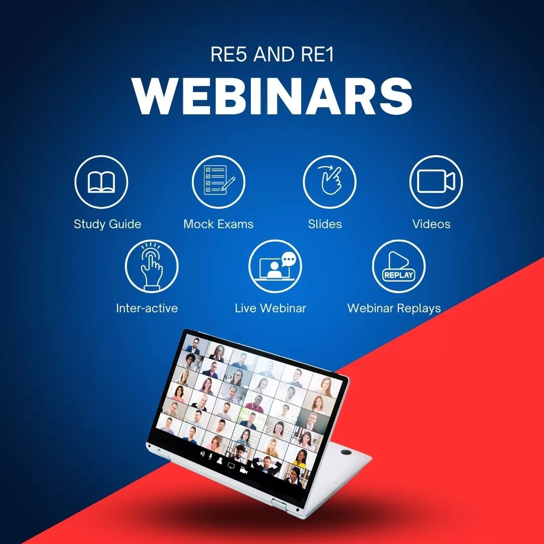 RE1 & RE5 Webinars | Best Evening Classes Online